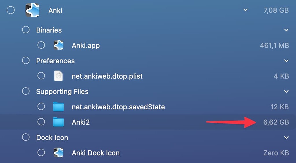 Anki backup is WAY larger than what is actually present - Help - Anki Forums