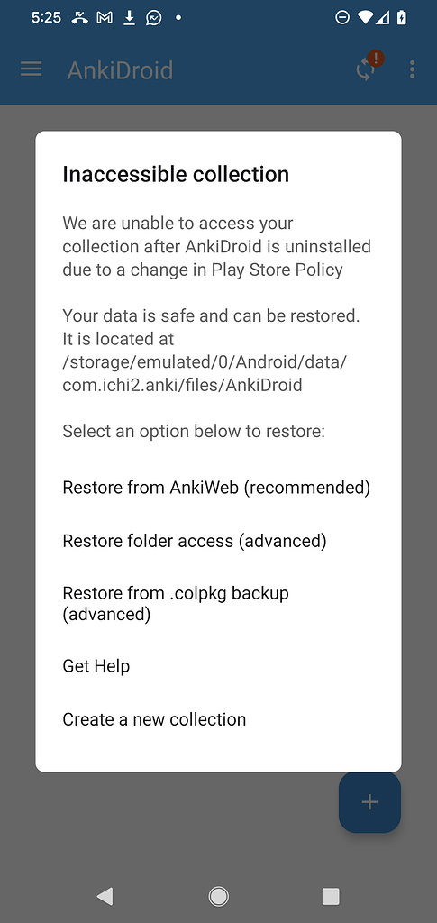 GitHub version got auto updated? And inaccessible collection - Help - Anki Forums