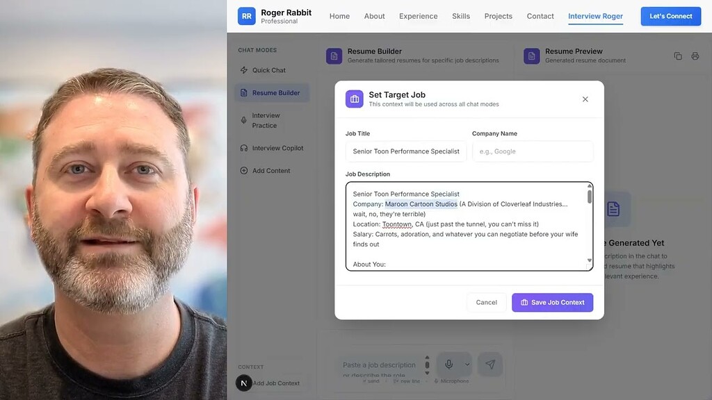 Master Resume Template. Directus MCP Powered Career Management System ...