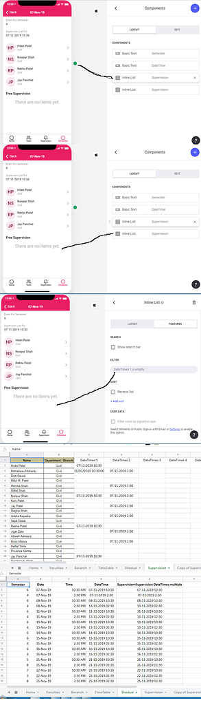 Bug in linline list filter - Ask for Help - Glide Community