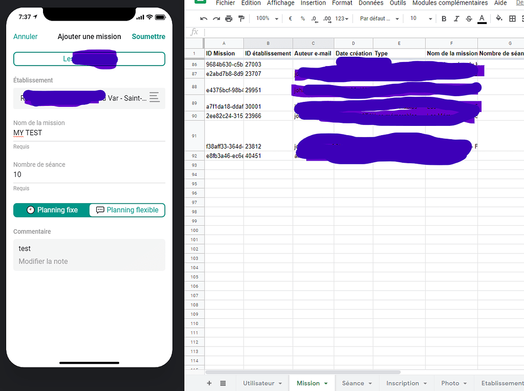 Form fail - 3 app : 1 sheet - Report a Bug - Glide Community
