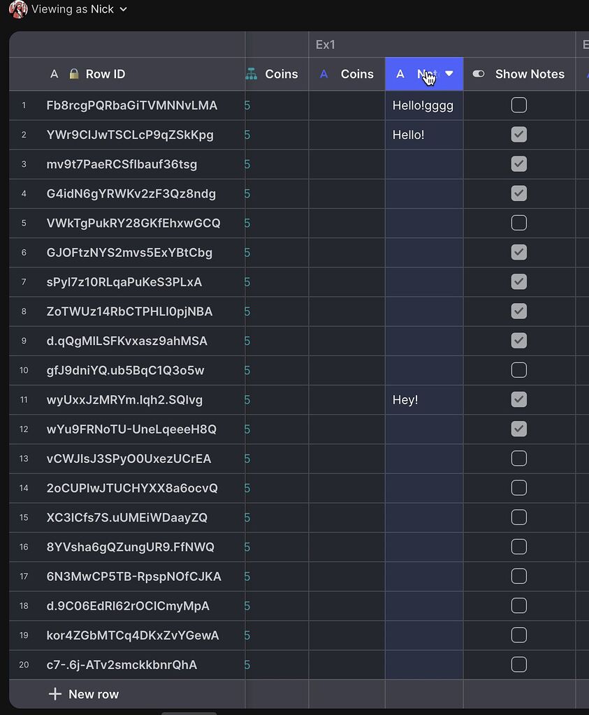 The note component does not save the data - Report a Bug - Glide Community