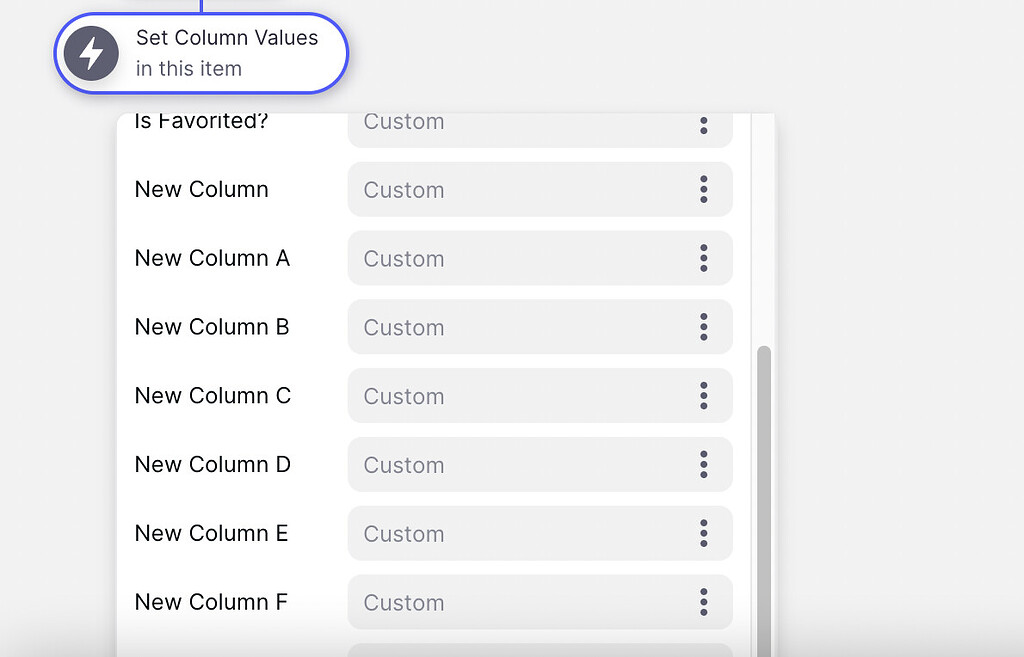Action configuration not displayed entirely when it's the third action - Ask for Help - Glide ...