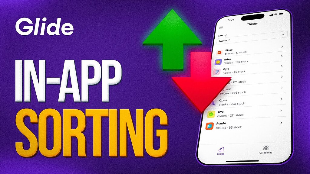 🔀 In-App Sorting (Simple Solution) - Community Resources - Glide Community
