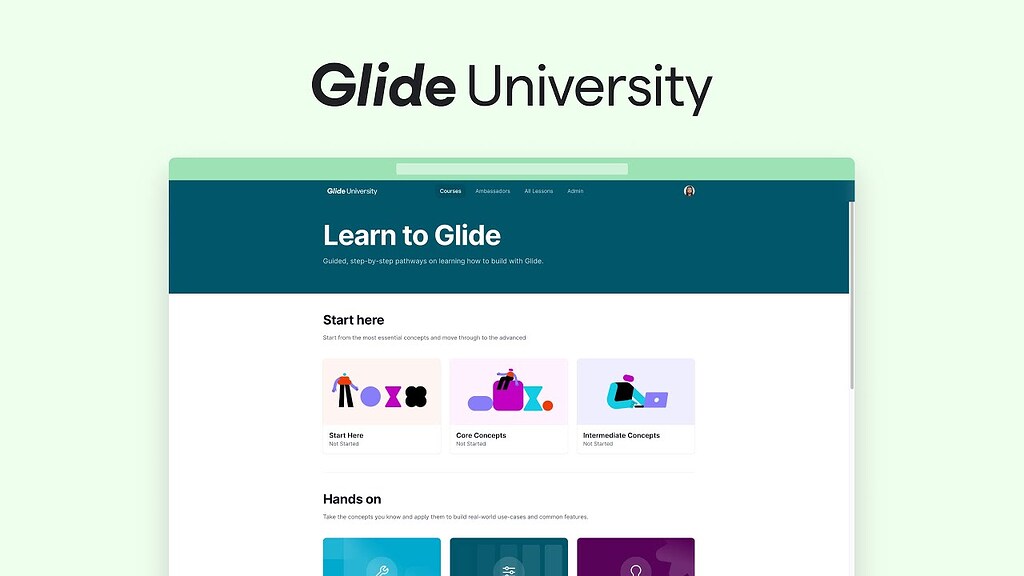 Early look at Glide University! - General - Glide Community