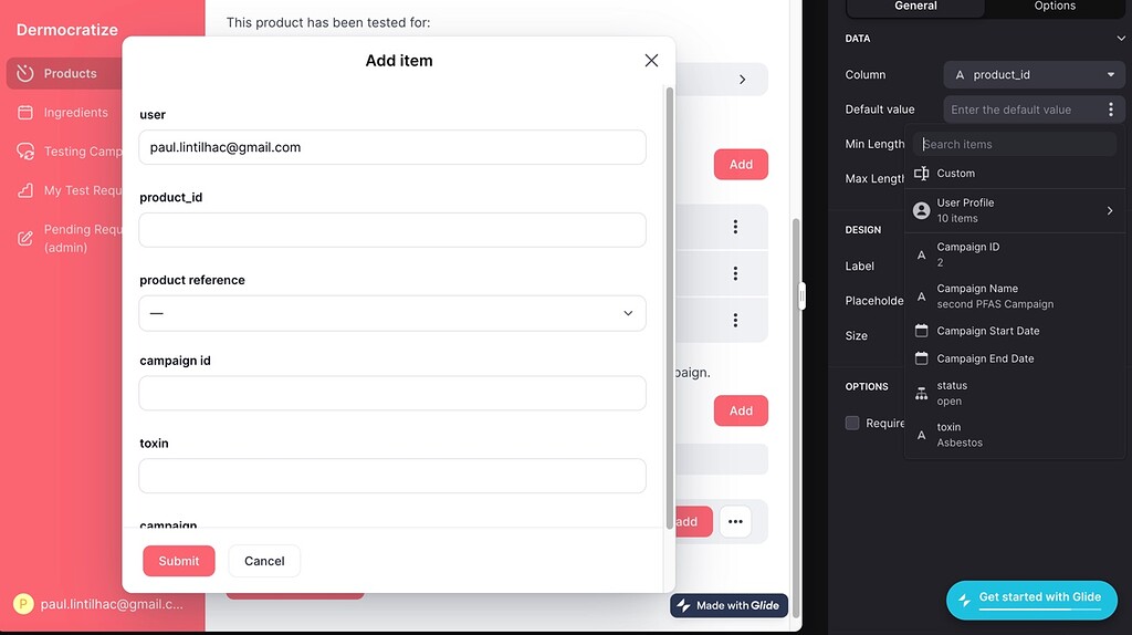 How to use data from joined item and parent element in form - Ask for Help - Glide Community