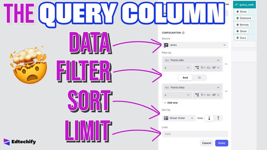 🧲 The QUERY Column: One Column to Rule Them All! - Ask for Help - Glide Community