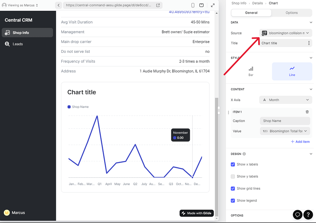 Chart component - Ask for Help - Glide Community
