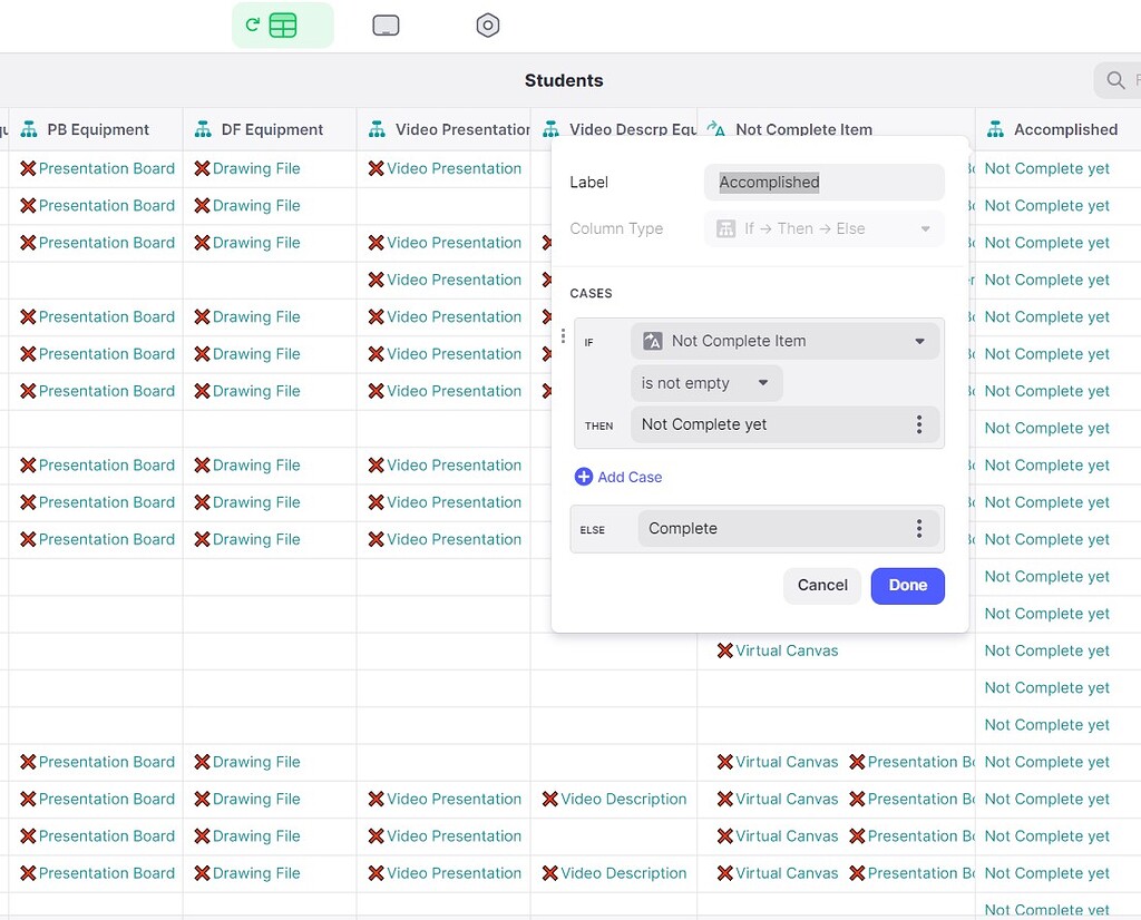 If Then Else Column Does Not Detect Empty Template Cells Ask For Help