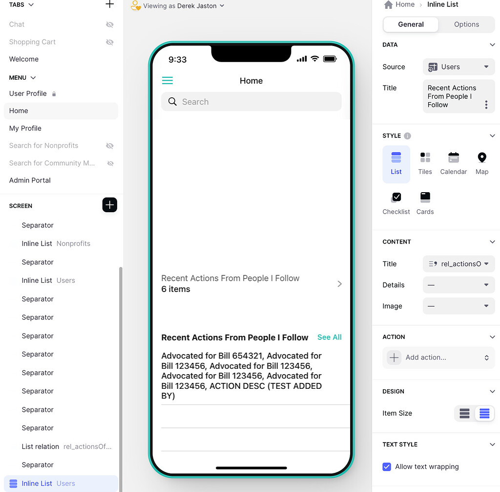Inline List Shows Split Column All In First List Item - Ask for Help - Glide Community