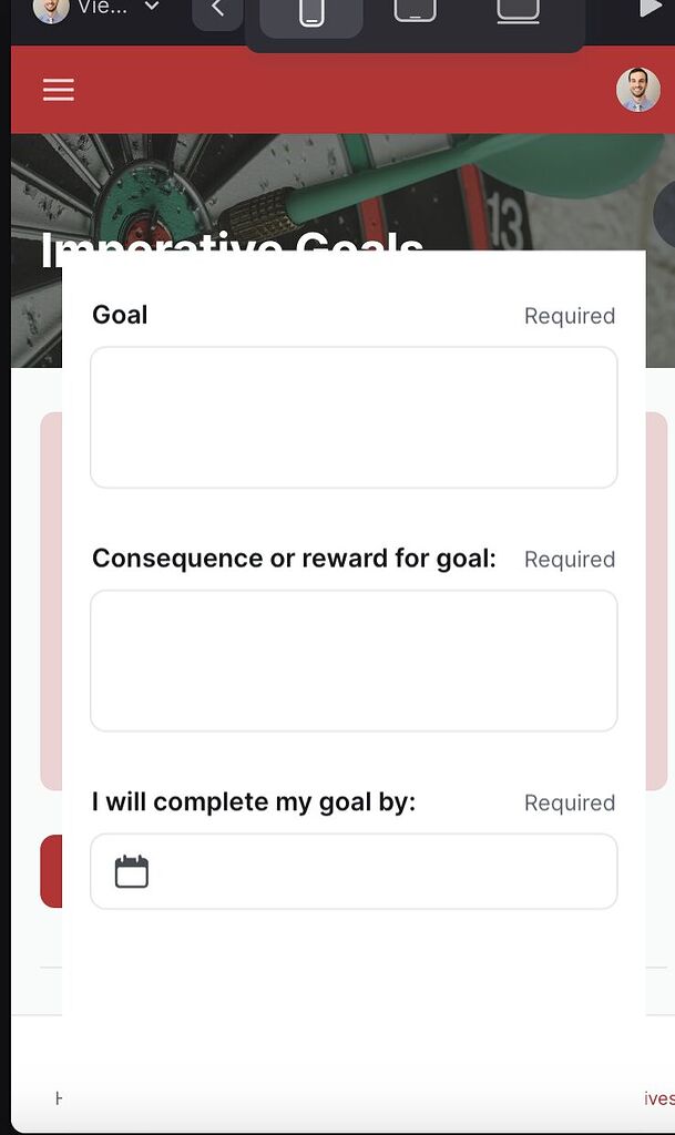 Form Submit Button Not Showing On Pages On Mobile Report A Bug Glide Community