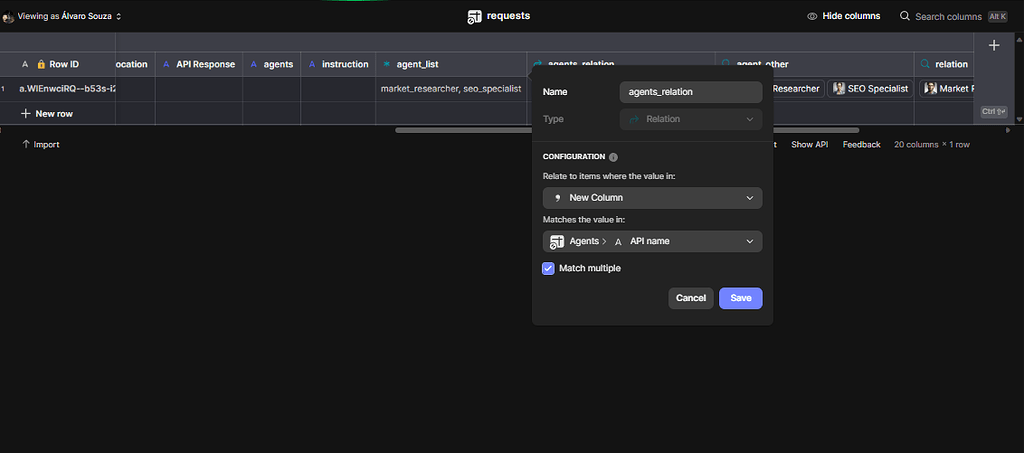 I Can T Edit Multiple Rows With A Relation If Multiple Match Chekbox Is Checked Ask For Help