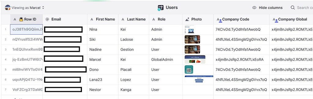Issue Saving Data On A Column That Is Both Relational And Row Owner Ask For Help Glide Community
