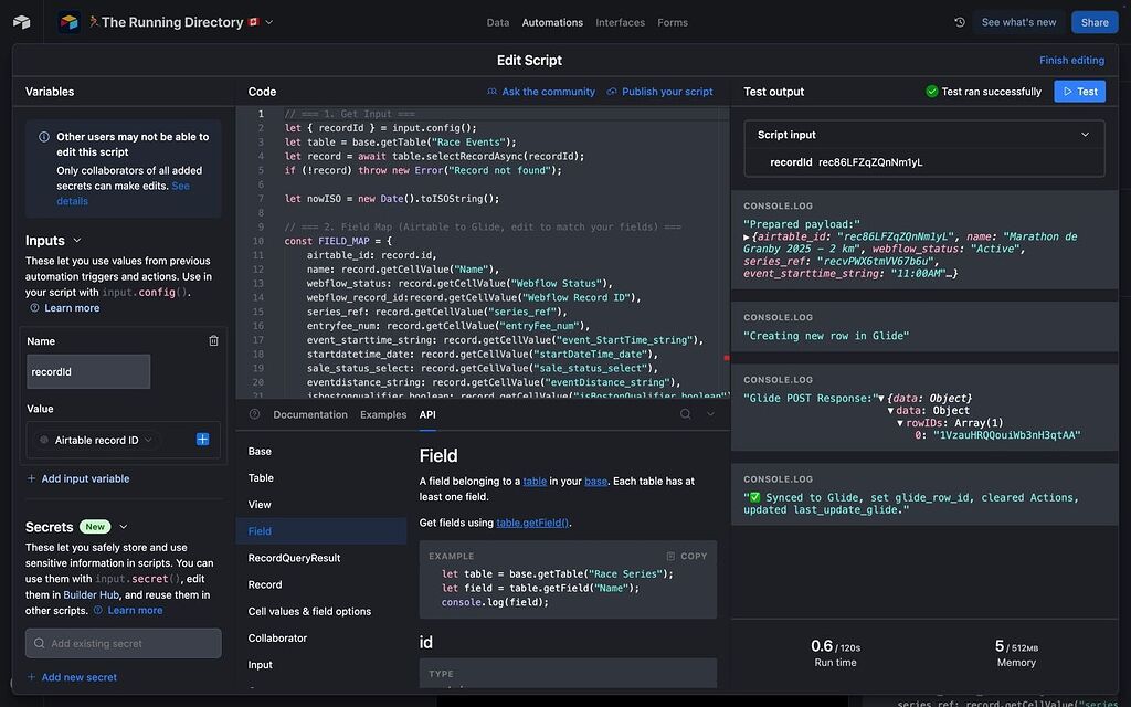 I Set Up A Two Way Sync Between Airtable And Glide Big Tables Project Showcase Glide Community