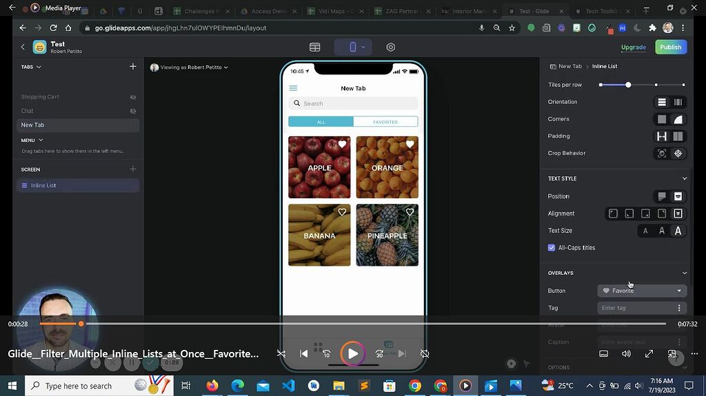 Need help on implementing favorite feature on card or list component - Ask for Help - Glide ...