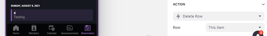 Action: Delete row in calendar list - Page 2 - Ask for Help - Glide Community