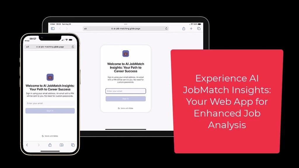 AI JobMatch Insights: Optimize Your Job Hunt - Project Showcase - Glide ...