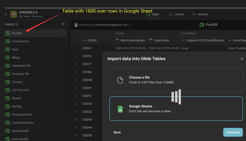 Create New Glide Table by Importing from Google Sheet - Ask for Help - Glide Community