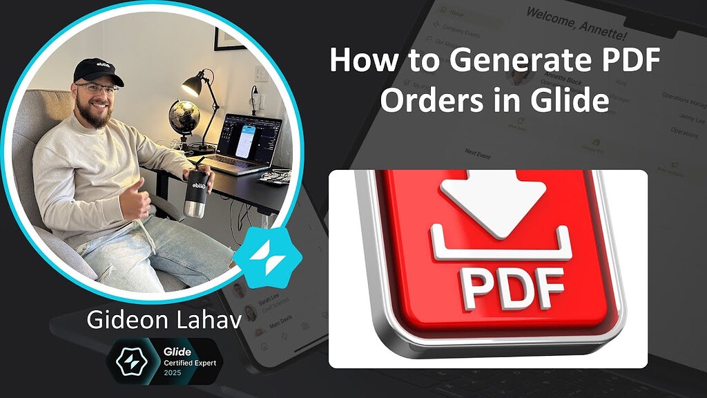 How to Generate PDF Orders in Glide - Project Showcase - Glide Community