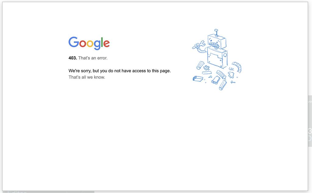 Error 403 - Google Sheets not connecting to new app - Ask for Help ...