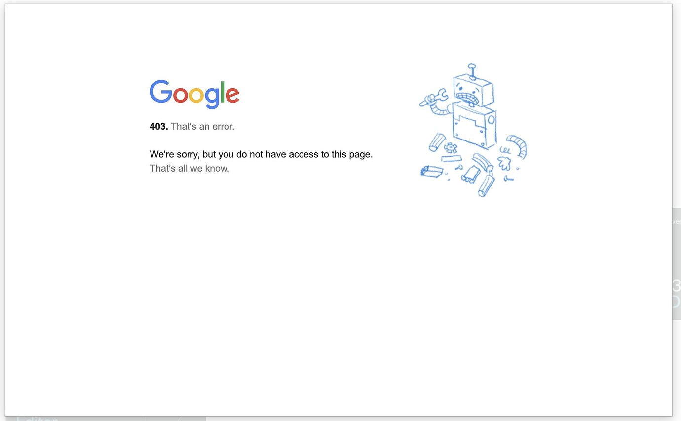 Error 403 - Google Sheets not connecting to new app - Ask for Help ...