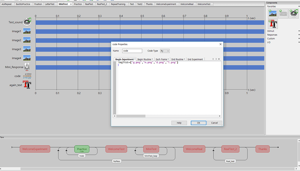 Multiple randomised images to click at each frame - Builder - PsychoPy