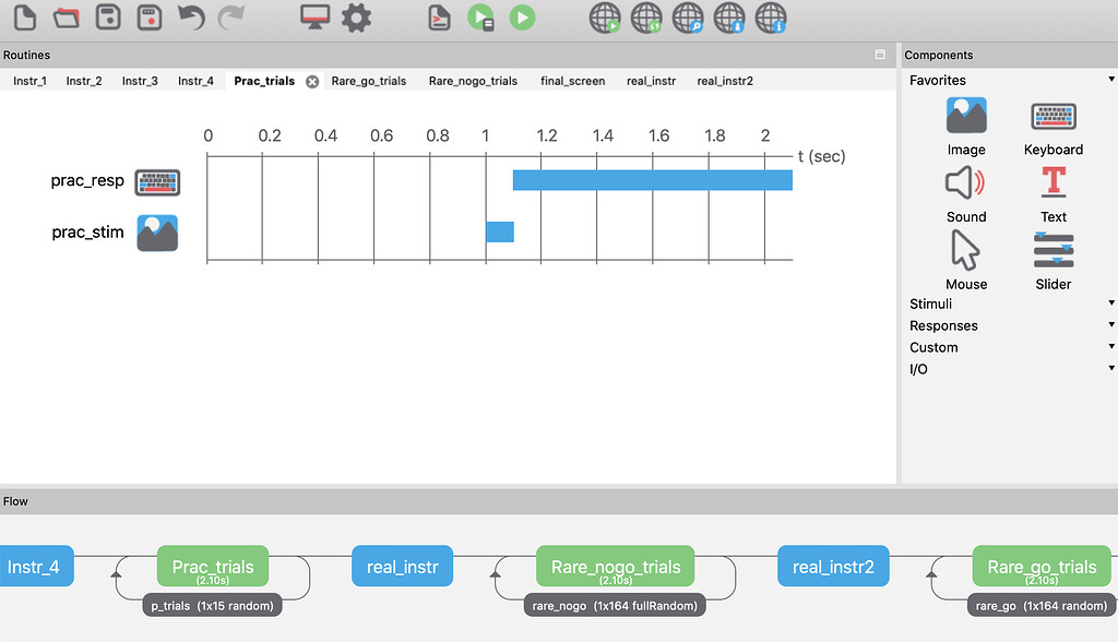 Randomising ISI in builder - Builder - PsychoPy