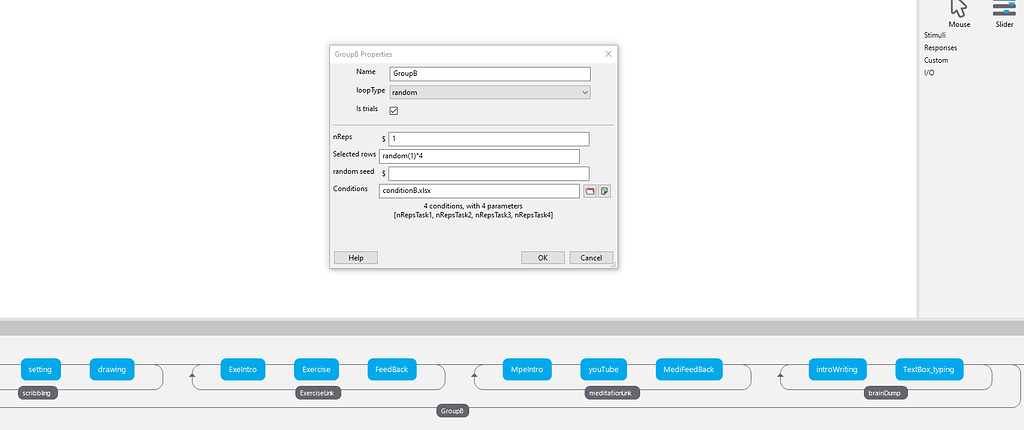 Randomization of selected rows resulted in an error when importing condition: TypeError: Cannot ...