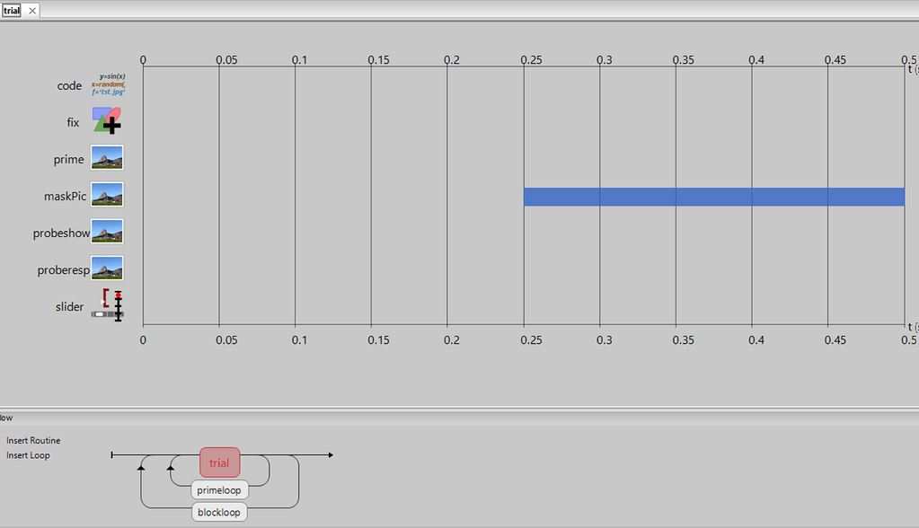 Avoiding 2 Rows Per Trial In The Data Output When Having Nested Loops Builder Psychopy