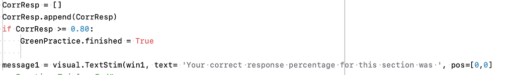 Correct response count and re-doing the trial - Coding - PsychoPy