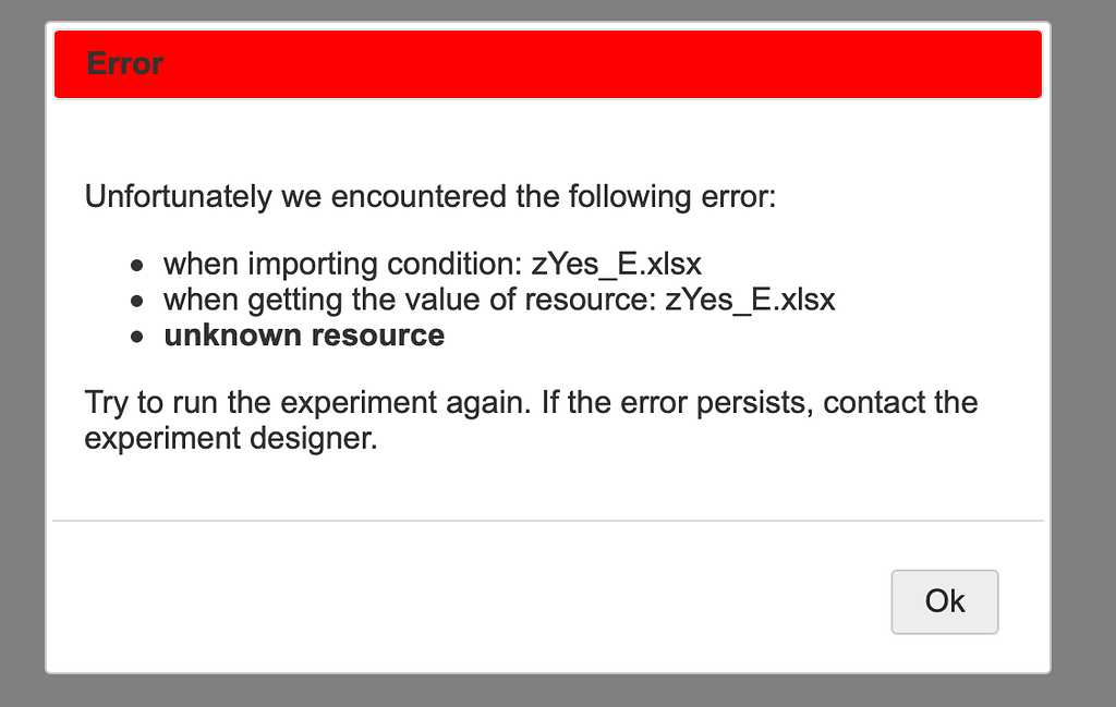 Error in Pavlovia - Online experiments - PsychoPy