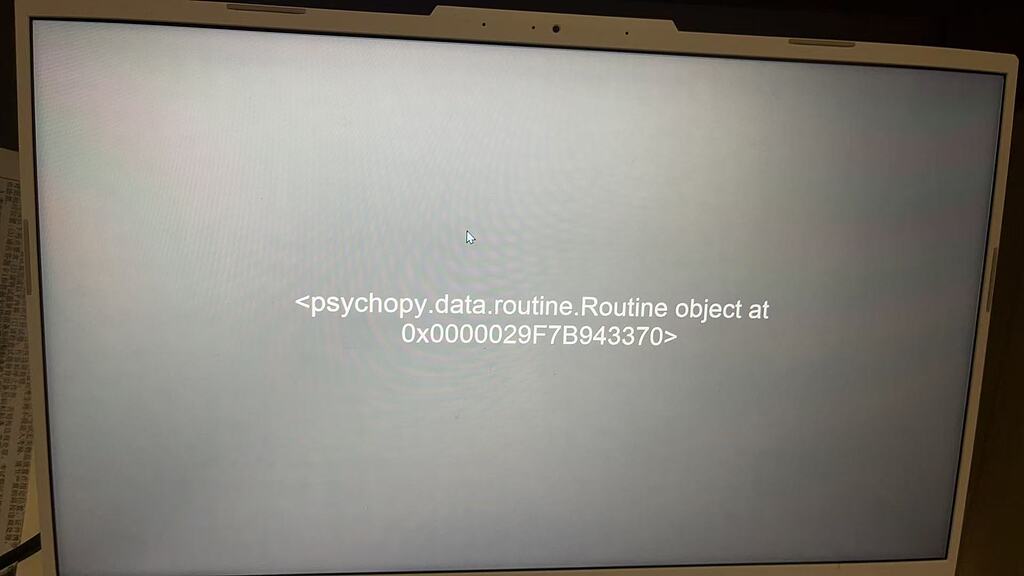 Why does the situation in the picture occur when running the loop - Builder - PsychoPy