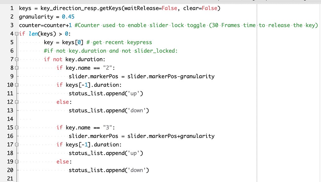 Using keyboard buttons to move slider direction left and right ...