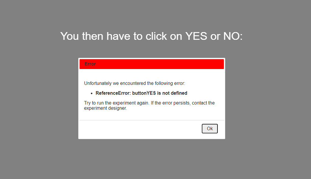 Button not defined - Online experiments - PsychoPy