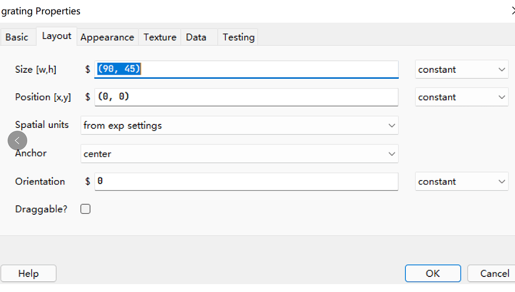 The difference between the real size and the size calculated using 'deg ...