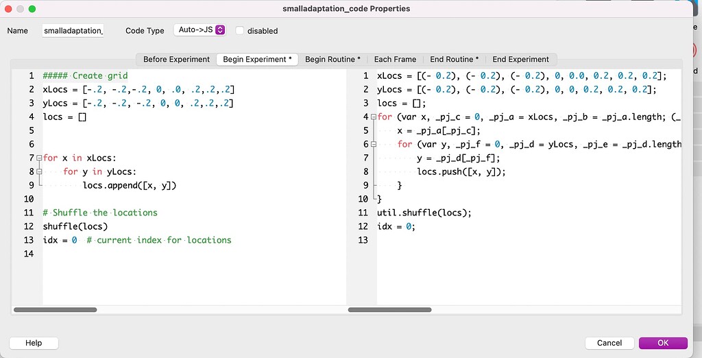 Recording data in CSV incorrect - Online experiments - PsychoPy