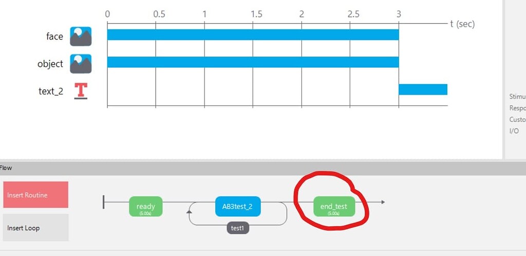 Problem occurs in Mac but not on Windows 10. Routines after loop do not appear and experiment ...