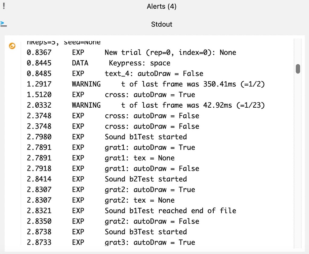 Generating PsychoPy script takes forever - Builder - PsychoPy