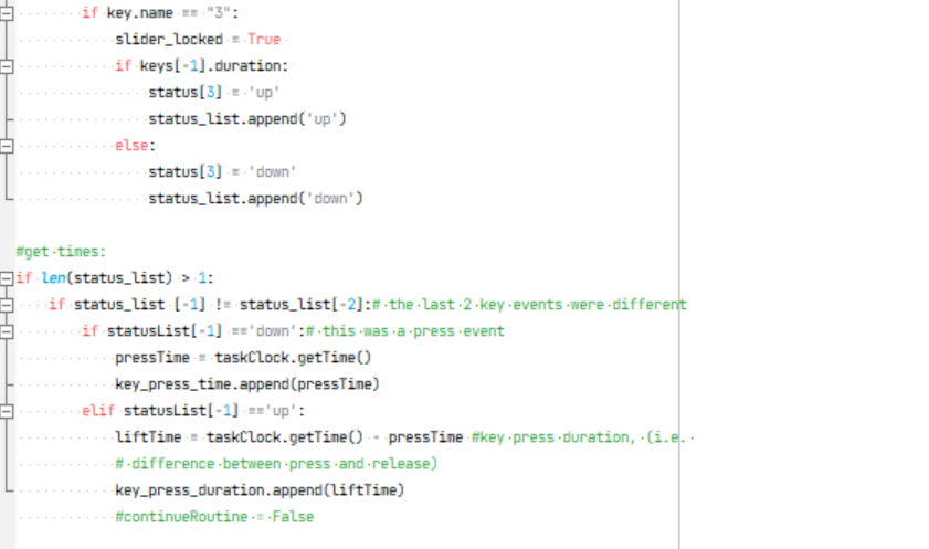 Variables collected during experiment are not being recorded in CSV ...