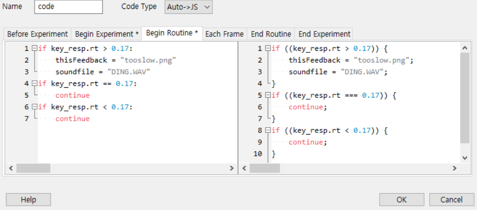 How can I do conditional coding? - Coding - PsychoPy
