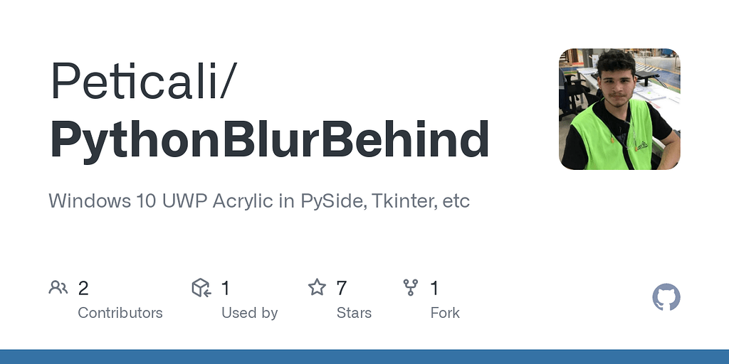 Can tkinter support a function similar to acrylic under win10？ - Python ...