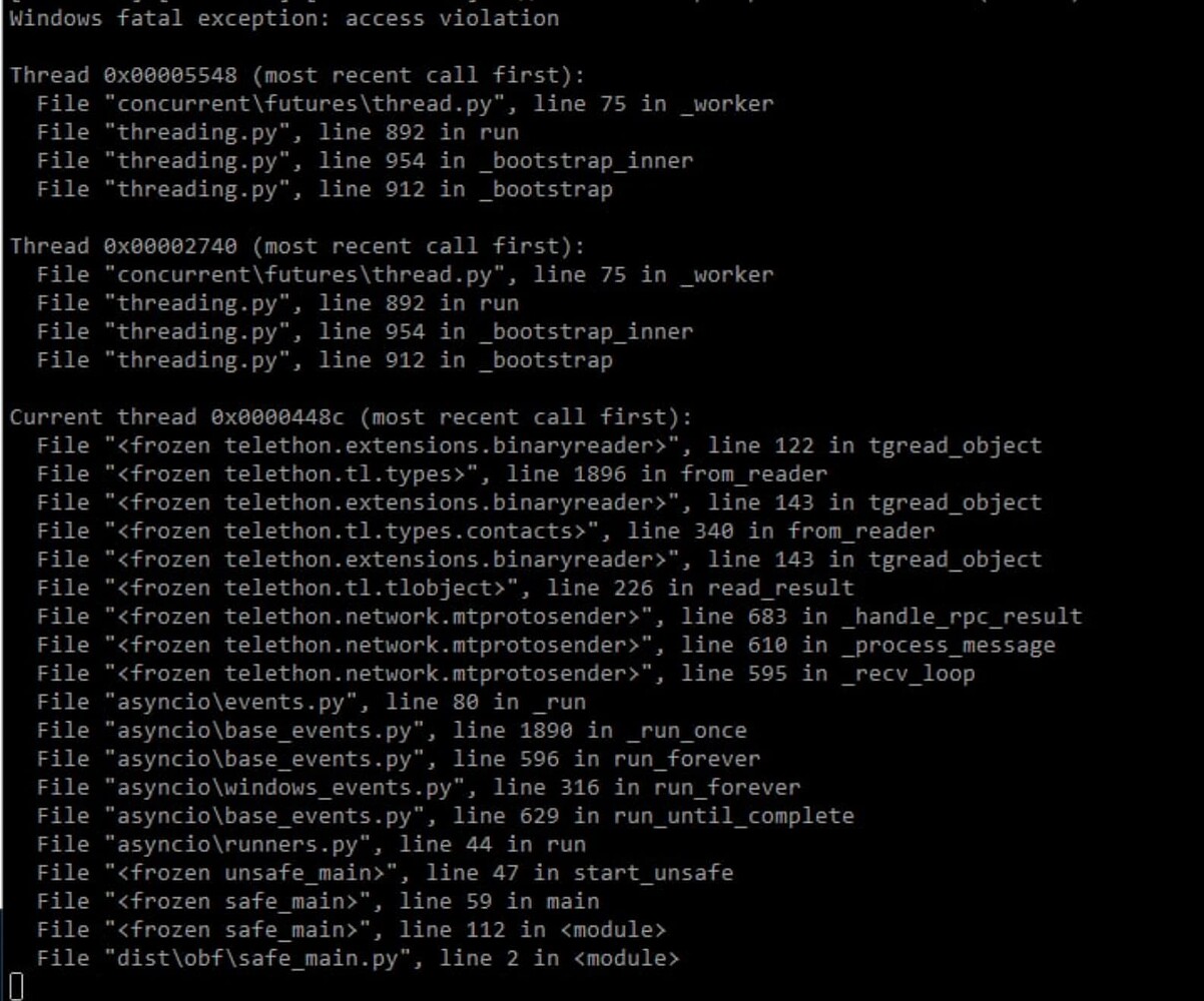 Windows fatal exception: access violation - Python Help - Discussions ...
