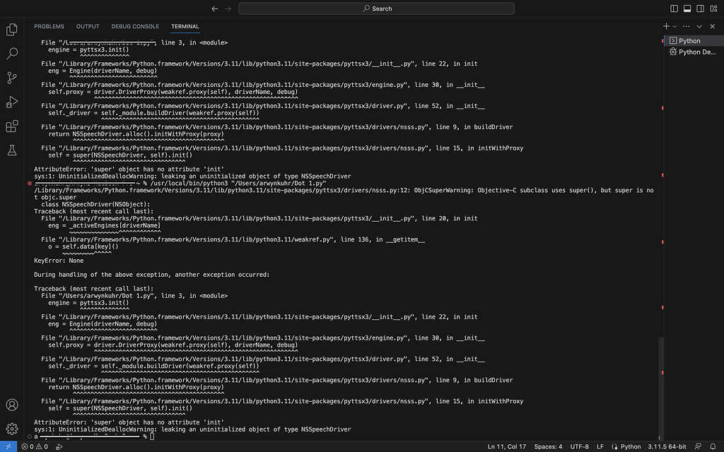 AttributeError: 'super' object has no attribute 'init - Python Help - Discussions on Python.org