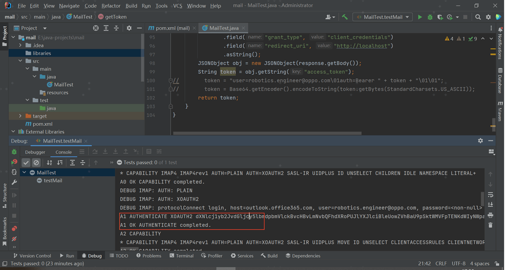 Python imaplib.authenticate() method authenticate failed on office365 - Python Help ...