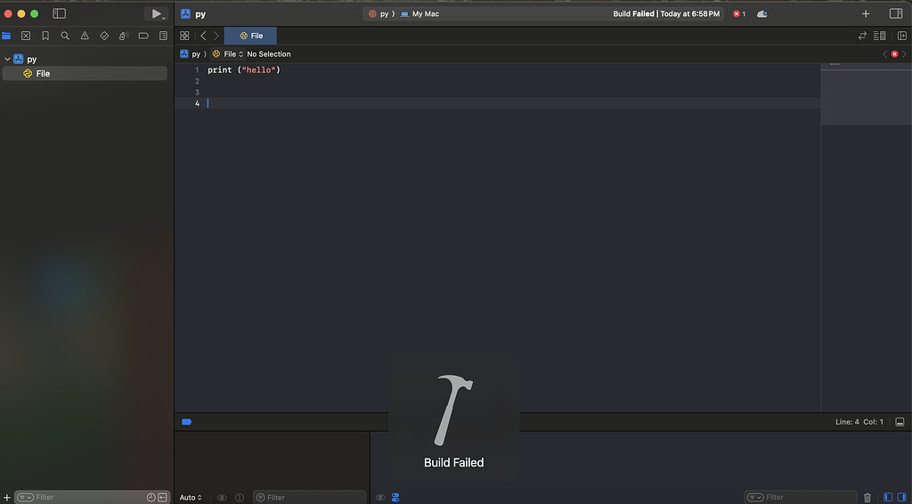 Python is not running on Xcode - Python Help - Discussions on Python.org