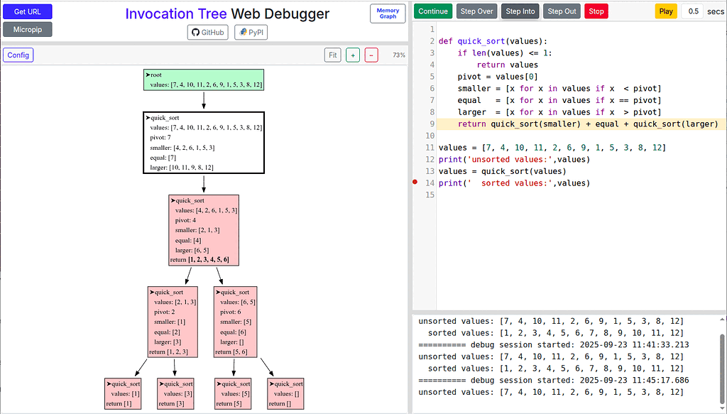 Recursion made simple with Invocation Tree Web Debugger - Python Help - Discussions on Python.org