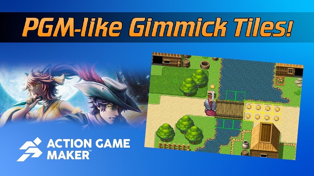 [プラグイン] Baz ギミックタイル - アクションゲームメーカー - RPG MAKER GUILD