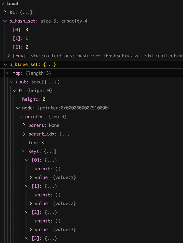Feature Request: debug visualizer for BTreeMap/Set - Rust Internals