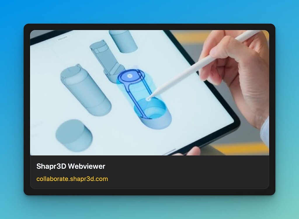 Little enhancement for the Webviewer - Feature requests - Shapr3D Community