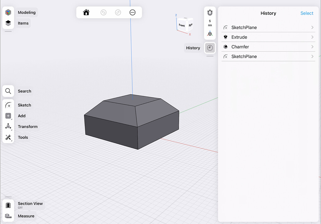 UI for editing parameters in history - History-Based Parametric Modeling Beta - Shapr3D Community